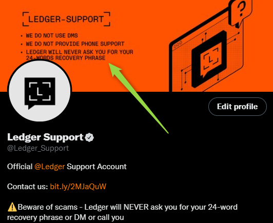 Ledger Support on Twitter: "👋Hi #Ledger users! We've changed the @Ledger_Support banner to ...