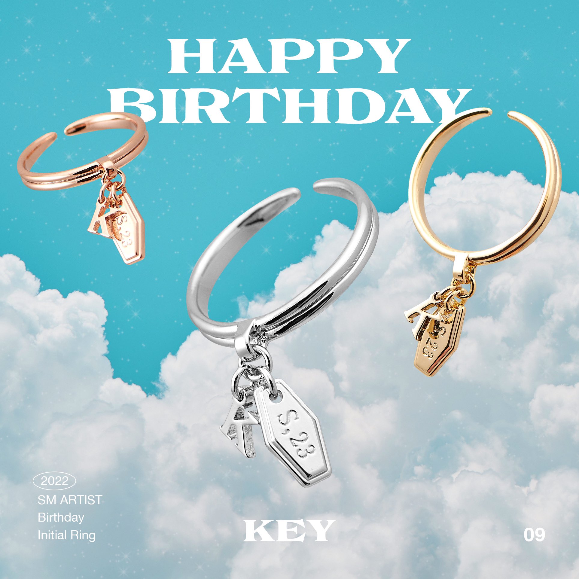 SMTOWN &STORE on Twitter: "[Happy Birthday KEY] 💖 SHINee KEY의 생일을 기념하는 ARTIST BIRTHDAY INITIAL ...