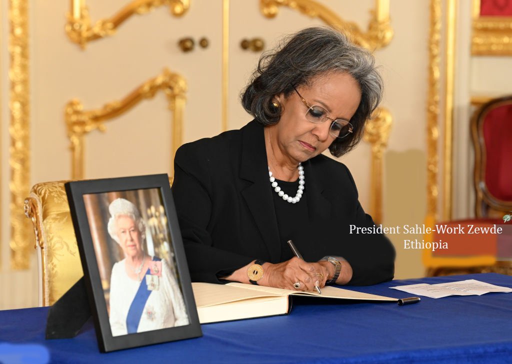 Office of the President, Ethiopia on Twitter: "1/2 ፕሬዚደንት ሣህለ ወርቅ ዘውዴ የእንግሊዘ የቀድሞ ንግሥት ኤልሳቤት ...