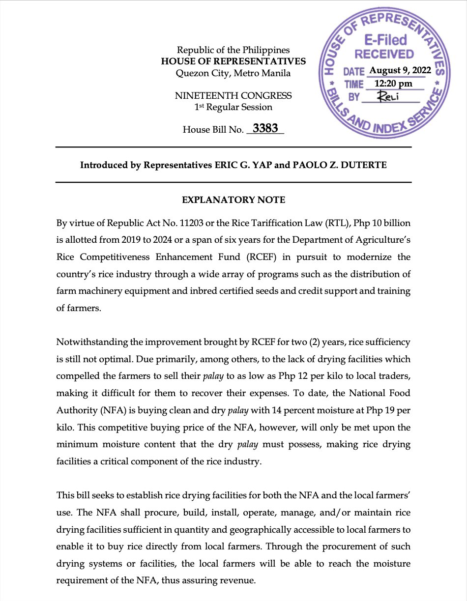 Panukalang batas na bilhin ng gobyerno ang ani ng mga magsasaka, isinusulong