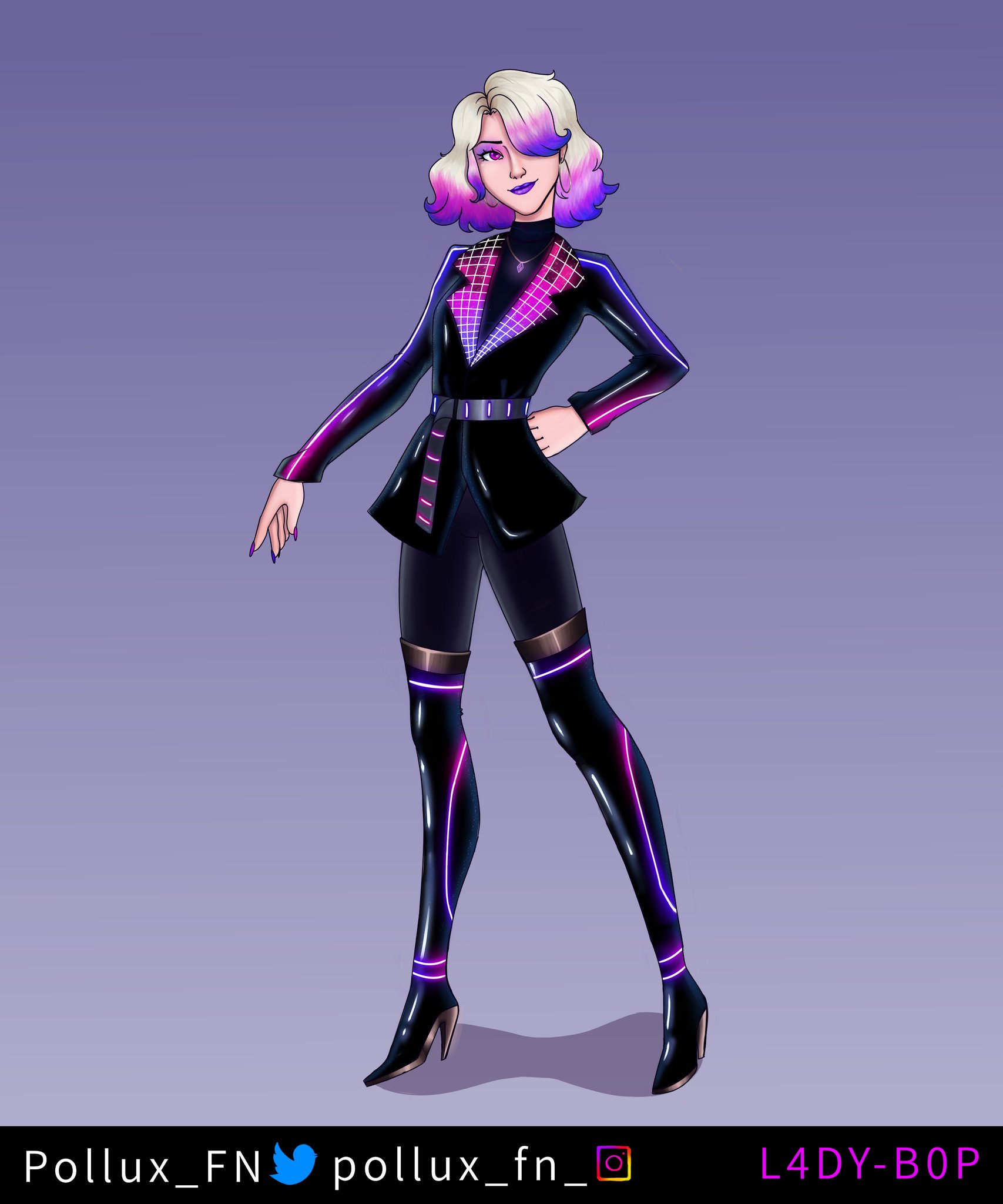 ඞPoll♡ on Twitter: "L4DY-B0P🎵💜 Skin Concept! DJ BOPs chapter 3 generation! "the queen if the ...