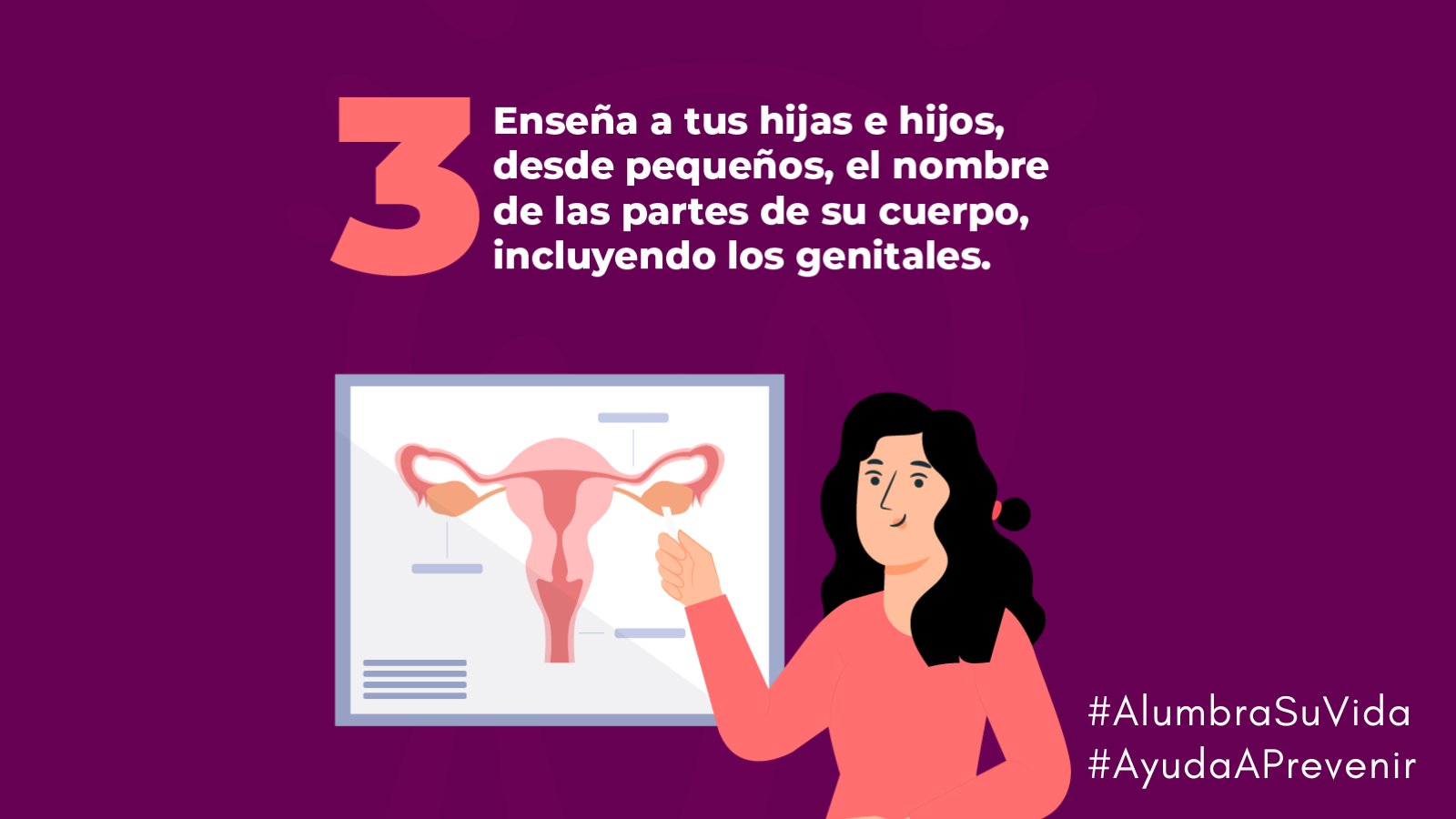 Alumbra MX on Twitter: "𝟏𝟐 𝐩𝐚𝐬𝐨𝐬 𝐩𝐚𝐫𝐚 𝐩𝐫𝐞𝐯𝐞𝐧𝐢𝐫 𝐥𝐚 𝐯𝐢𝐨𝐥𝐞𝐧𝐜𝐢𝐚 𝐬𝐞𝐱𝐮𝐚𝐥 𝐢𝐧𝐟𝐚𝐧𝐭𝐢𝐥 Documento realizado ...