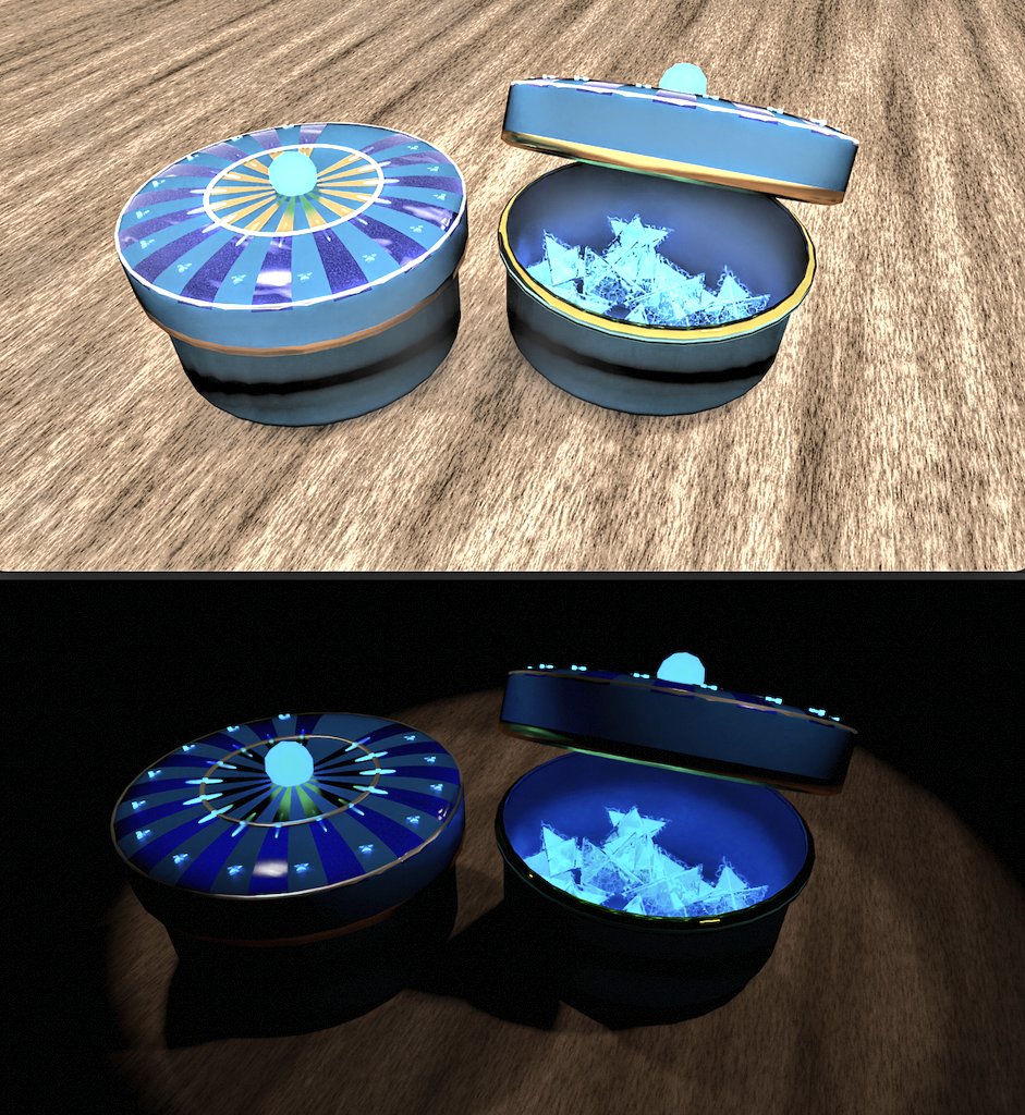 優。(yuu)ゲームを制作中！ on Twitter: "blenderで作りました！ 『異世界クッキー』です。 different world cookie #blender #b3d ...