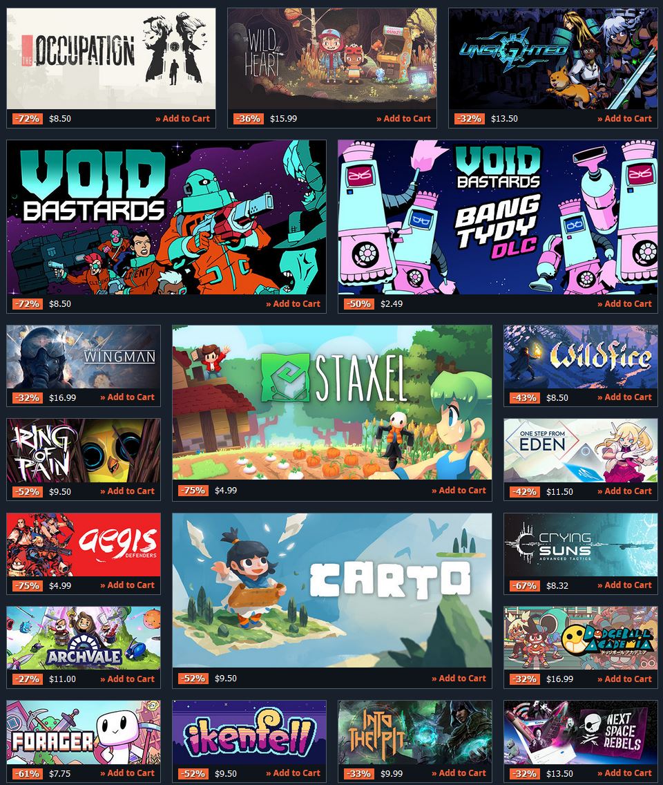 (PCDD) Humble Games Publisher Sale via Gamesplanet. https://t.co ...