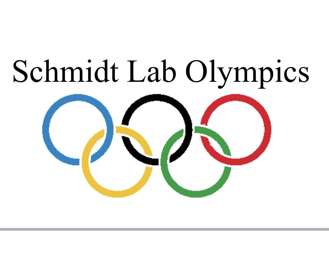 Schmidt Lab @ UF on Twitter: "Our amazing UG, Emily Pallack, led “Lab Olympics” last week. There ...