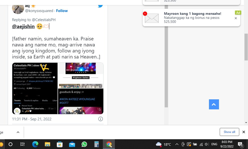 Celestials PH | offline 9.22 on Twitter: "hi asj! you have 3 hours to claim your ticket, kindly ...