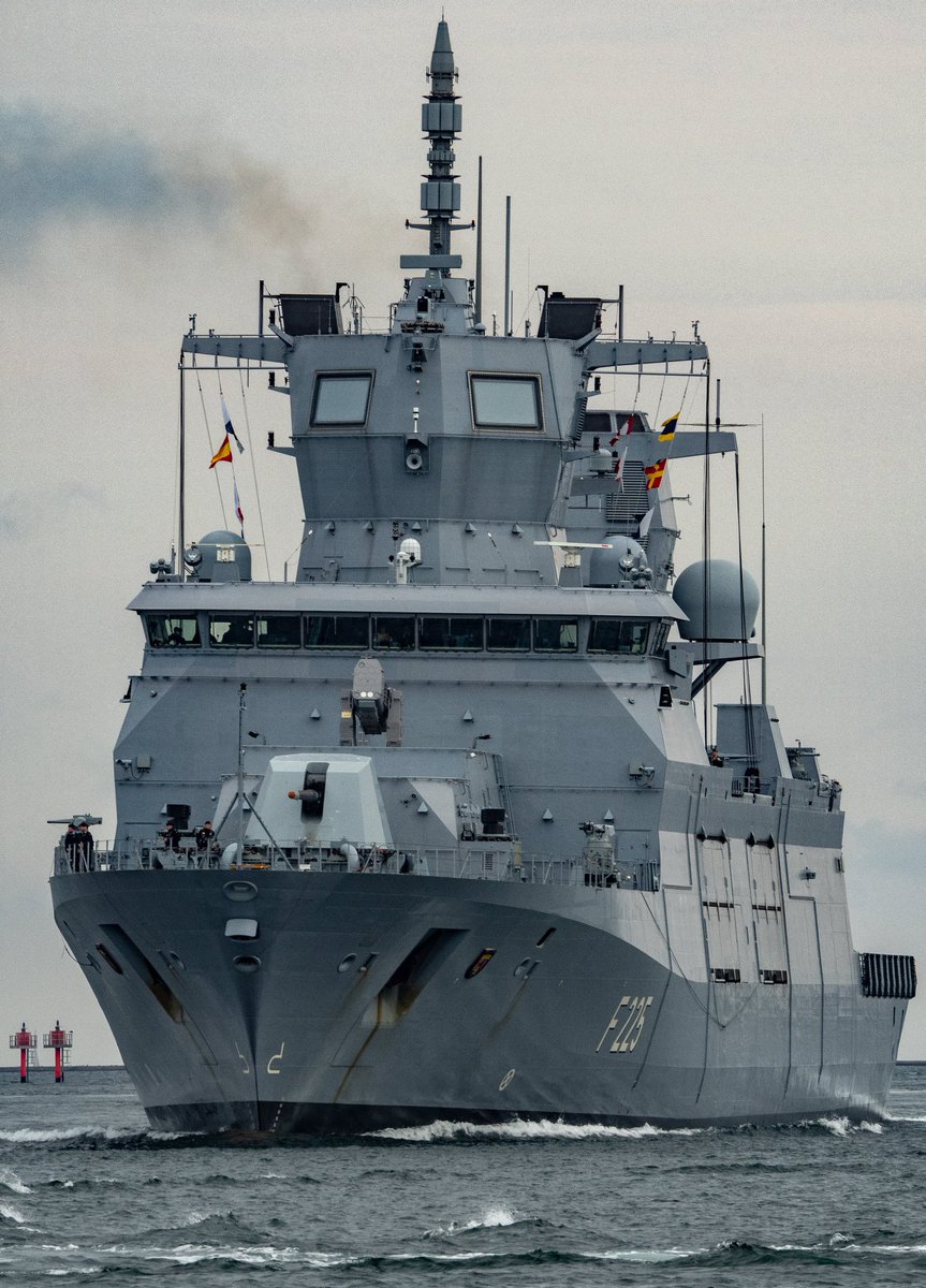 WarshipCam on Twitter: "German Navy Baden-Wurttemberg-class frigate FGS Rheinland-Pfalz (F225 ...