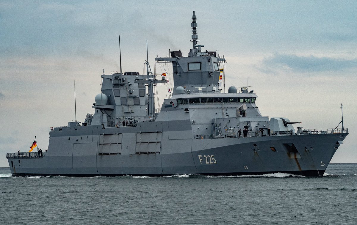 WarshipCam on Twitter: "German Navy Baden-Wurttemberg-class frigate FGS Rheinland-Pfalz (F225 ...
