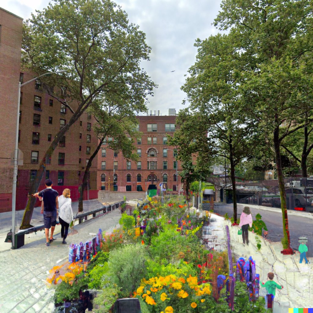 AI-generated street transformations on Twitter: "Gouverneur Street (Manhattan, NYC)"