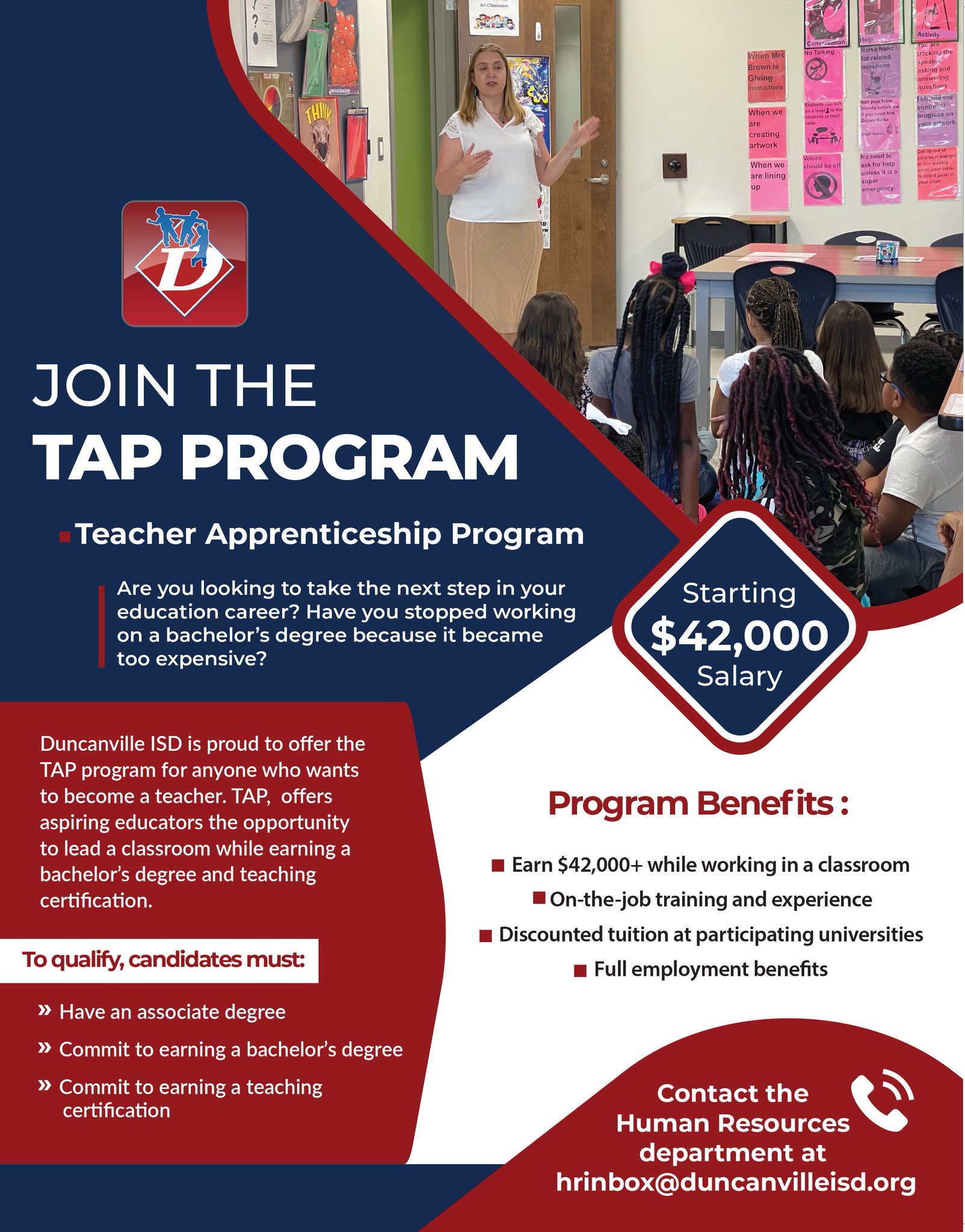 Duncanville ISD on Twitter: "Duncanville ISD is proud to announce TAP - the Teacher ...