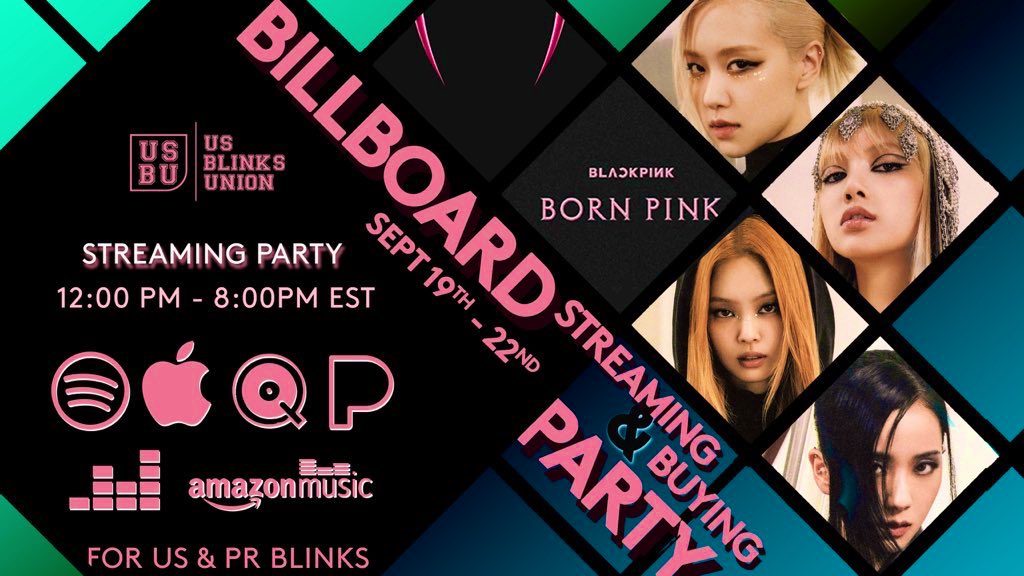 BLΛCKPIИK GLOBAL on Twitter: "RT @UsBlinksUnion: 𝗕𝗜𝗟𝗟𝗕𝗢𝗔𝗥𝗗 𝗦𝗧𝗥𝗘𝗔𝗠𝗜𝗡𝗚 & 𝗕𝗨𝗬𝗜𝗡𝗚 𝗣𝗔𝗥𝗧𝗬! 🖤 WE HAVE ...