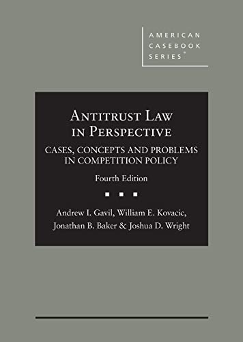 (GET-PDF) Antitrust Law in Perspective Cases Concepts and Problems in ...