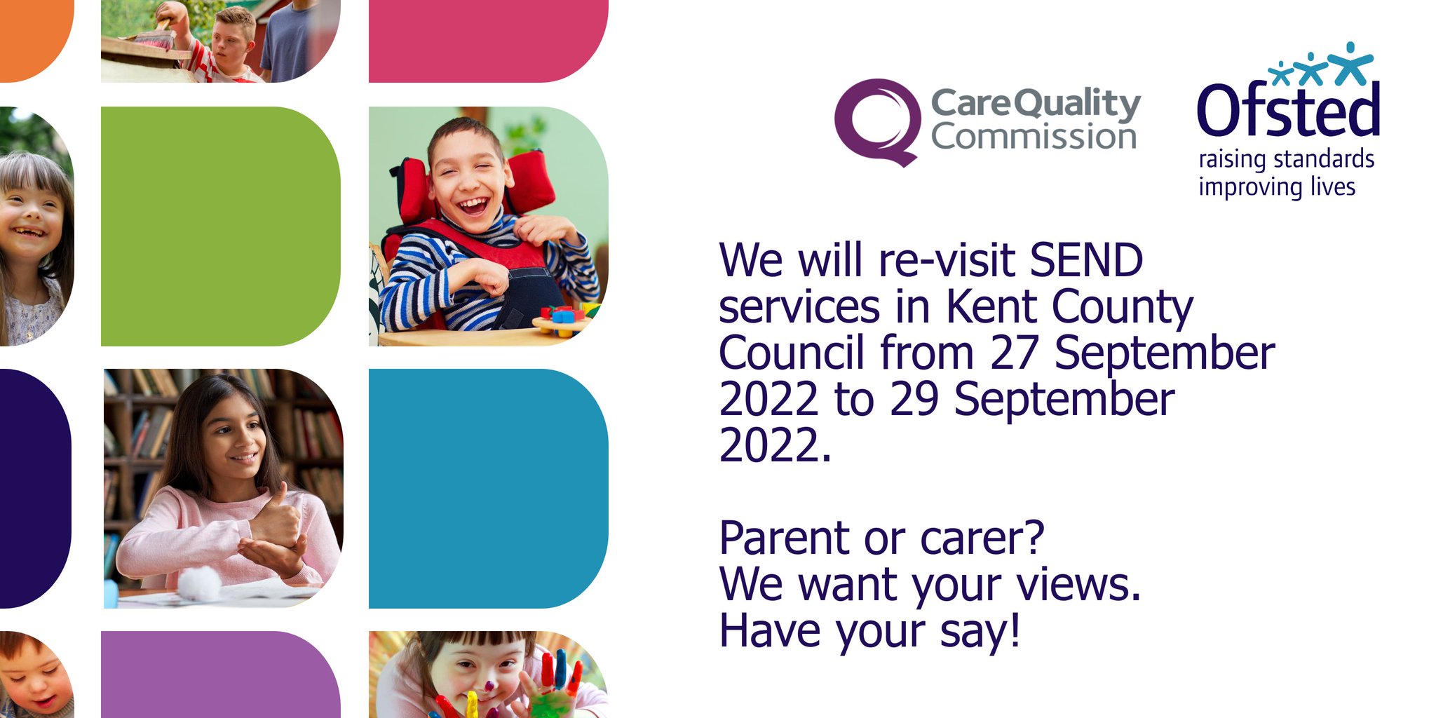 Ofsted on Twitter: "Parent or carer of a child with #SEND in Kent County Council? Fill in the ...