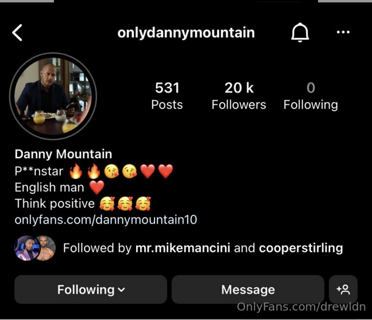 TW Pornstars - Danny Mountain. Twitter. @onlydannymountain on Instagram with 20k followers is a ...