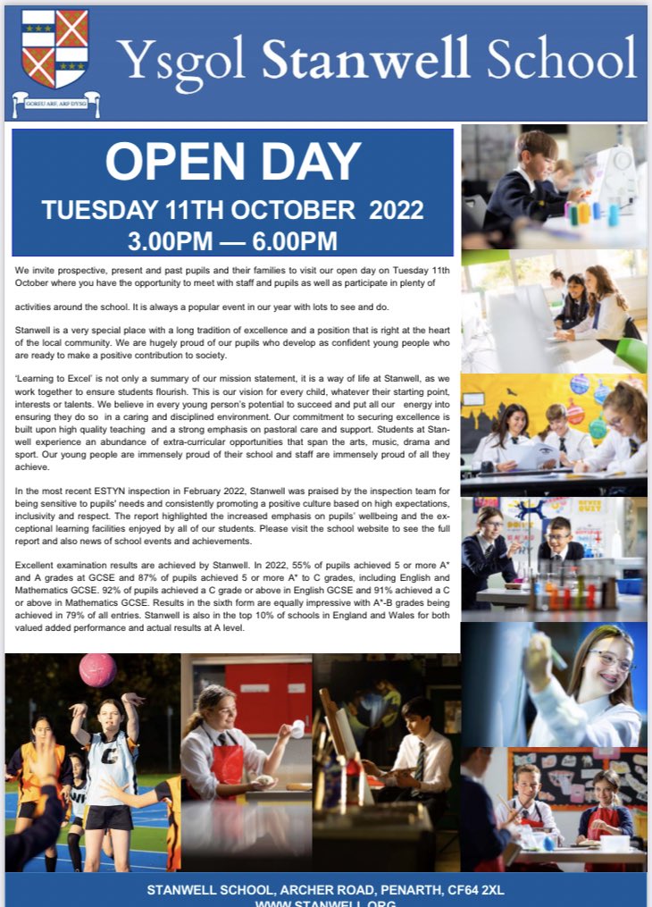 Welcome to Ysgol Stanwell School