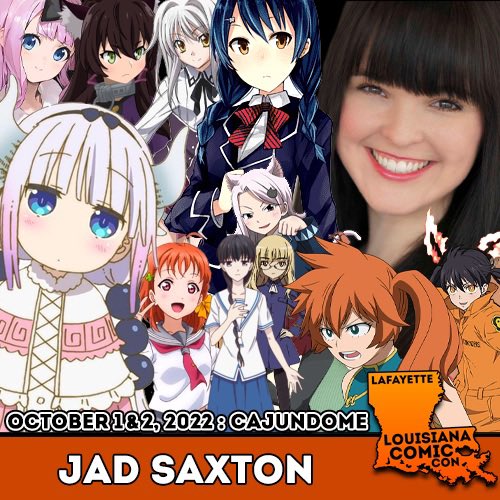 Jad Saxton 🔜 @EcchiExpo on Twitter: "I’ll be at @LAComicCon in Lafayette, Louisiana October 1st ...
