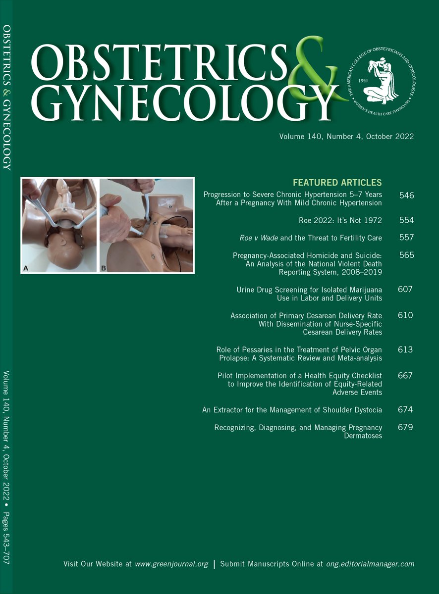 The Green Journal On Twitter The October Issue Is Now Live Obgyn