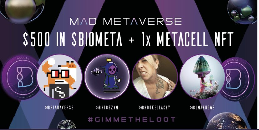 MAD Metaverse on Twitter: "Congrats to these CT nominees. Each receiving loot bags with $500 ...