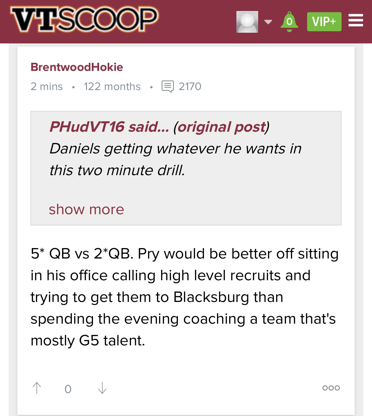 Message Board Geniuses on Twitter: "🚨MELTDOWN ALERT 🚨 #VirginiaTech is down 13-7 at the half. # ...