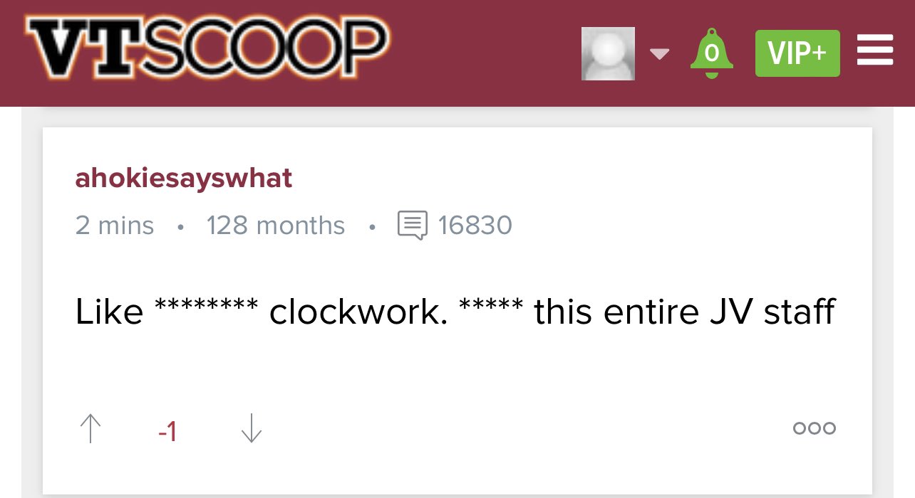 Message Board Geniuses on Twitter: "Tough times for #VirginiaTech. #FireEverybody https://t.co ...