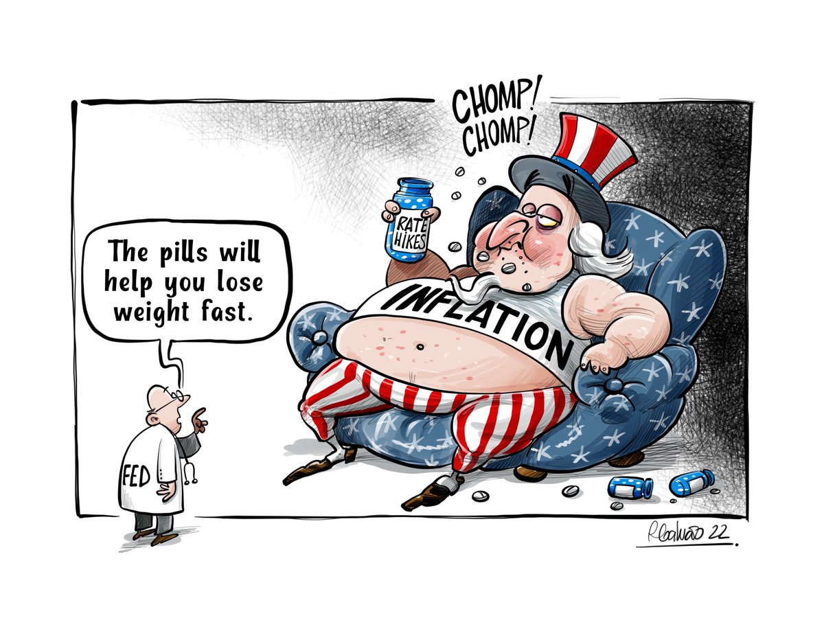 FED's "prescription" for Uncle Sam to treat high inflation #cartoon # ...