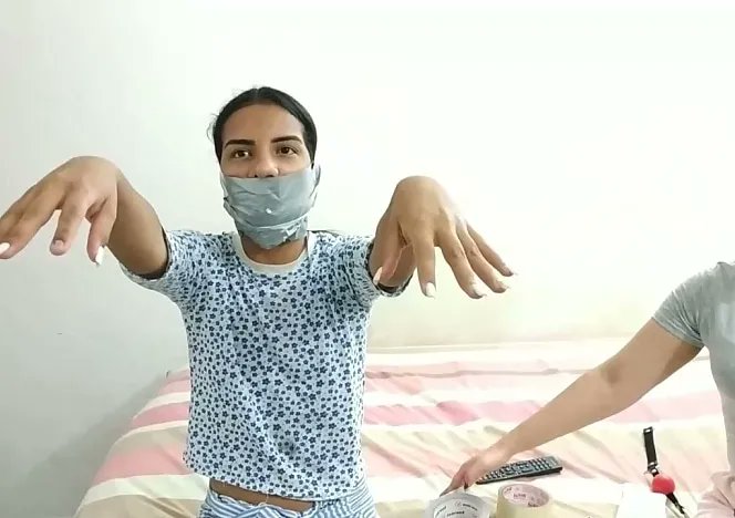 SELFGAGS on Twitter: "Remote Controlled Into Tight Self-Bondage By Dominant Big Step-Sister ...