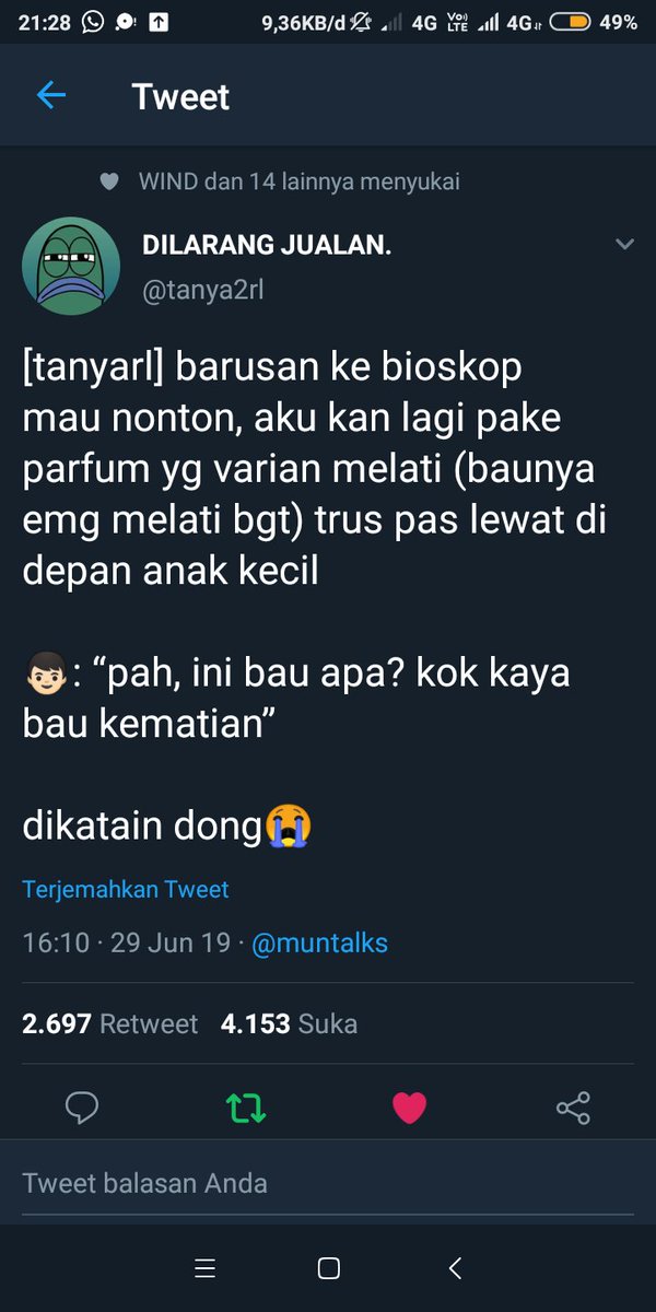 KUMPULAN TWIT LUCU BIKIN NGAKAK — a thread - Thread from malika ...