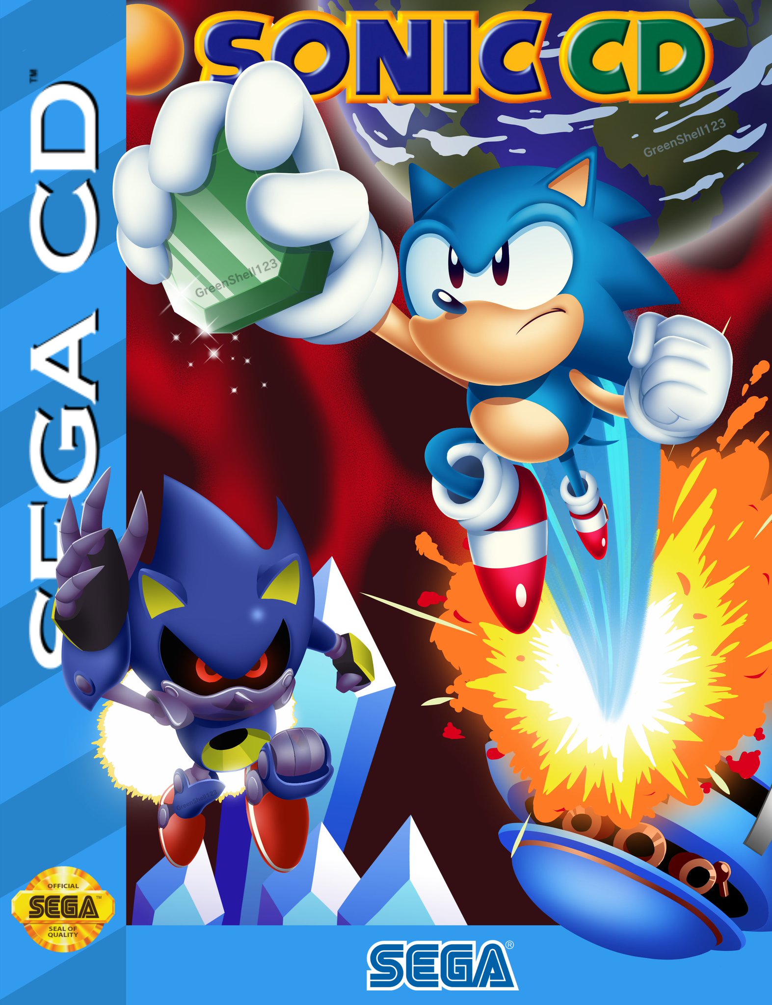 Archie Sonic Online on Twitter: "RT @GreenShell123: Sonic CD Box Art Redraw #SonicTheHedeghog # ...