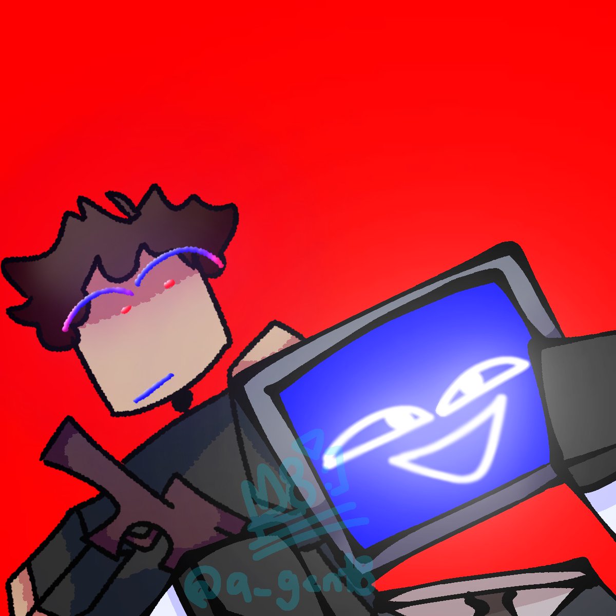 #RobloxArt on Twitter: "RT @a_gent8: i drew myself with a friend #roblox #robloxart"