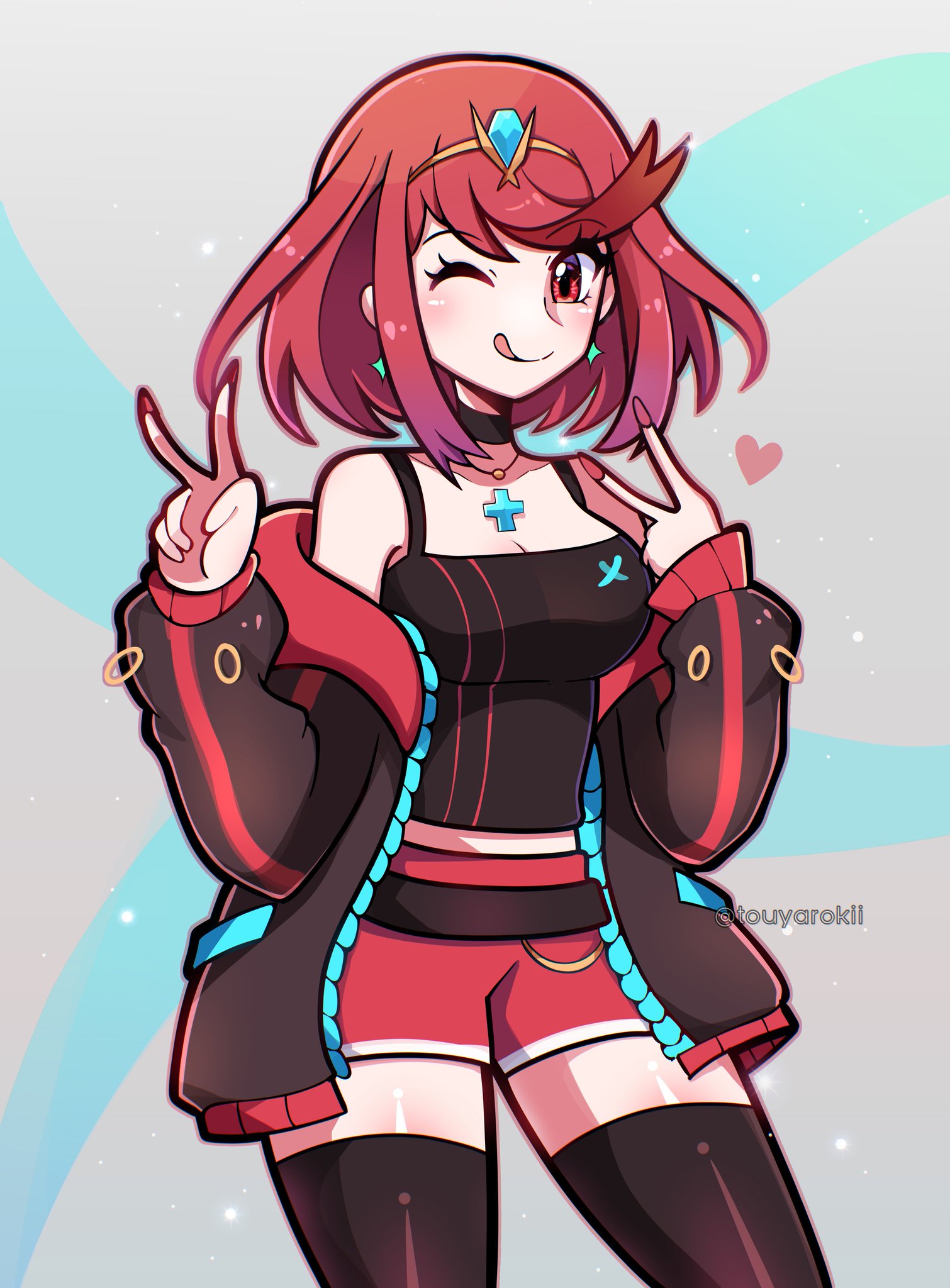 Touya! ★ on Twitter: "Pyra in casual clothes https://t.co/jTwadDZP2f" / Twitter