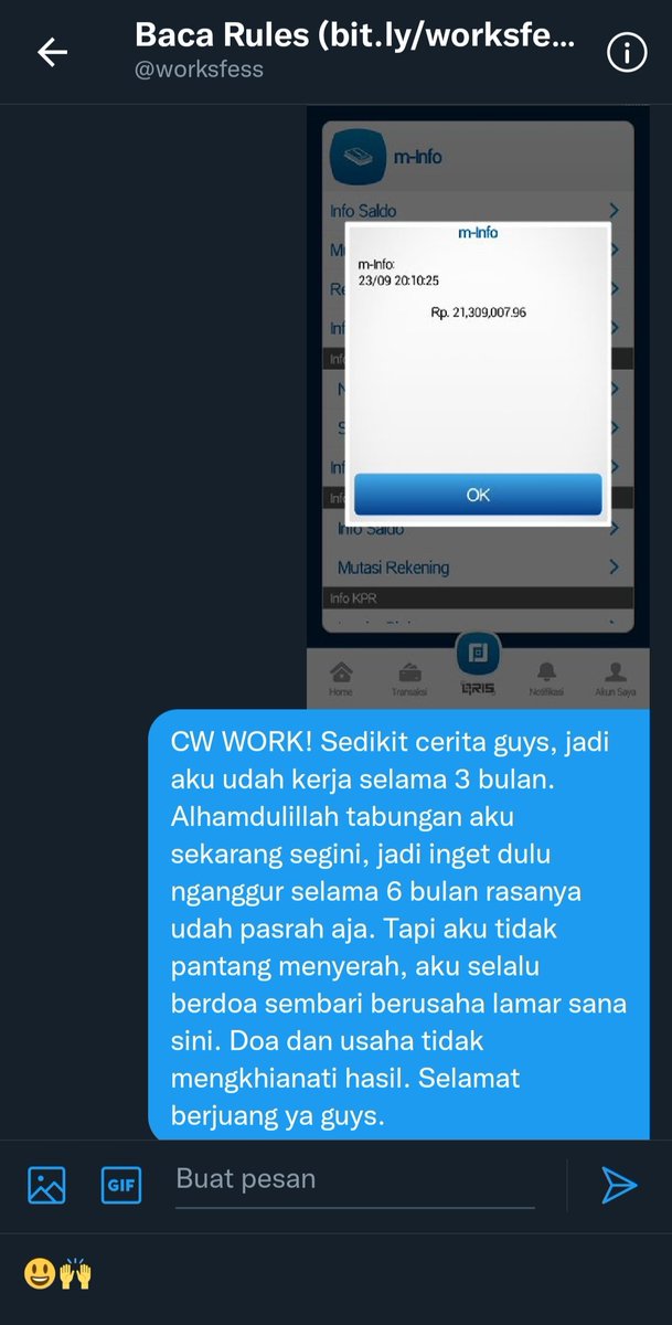 Baca Rules (bit.ly/worksfess) on Twitter: "CW WORK! Semoga kalian sukses semua. Minimal delapan ...