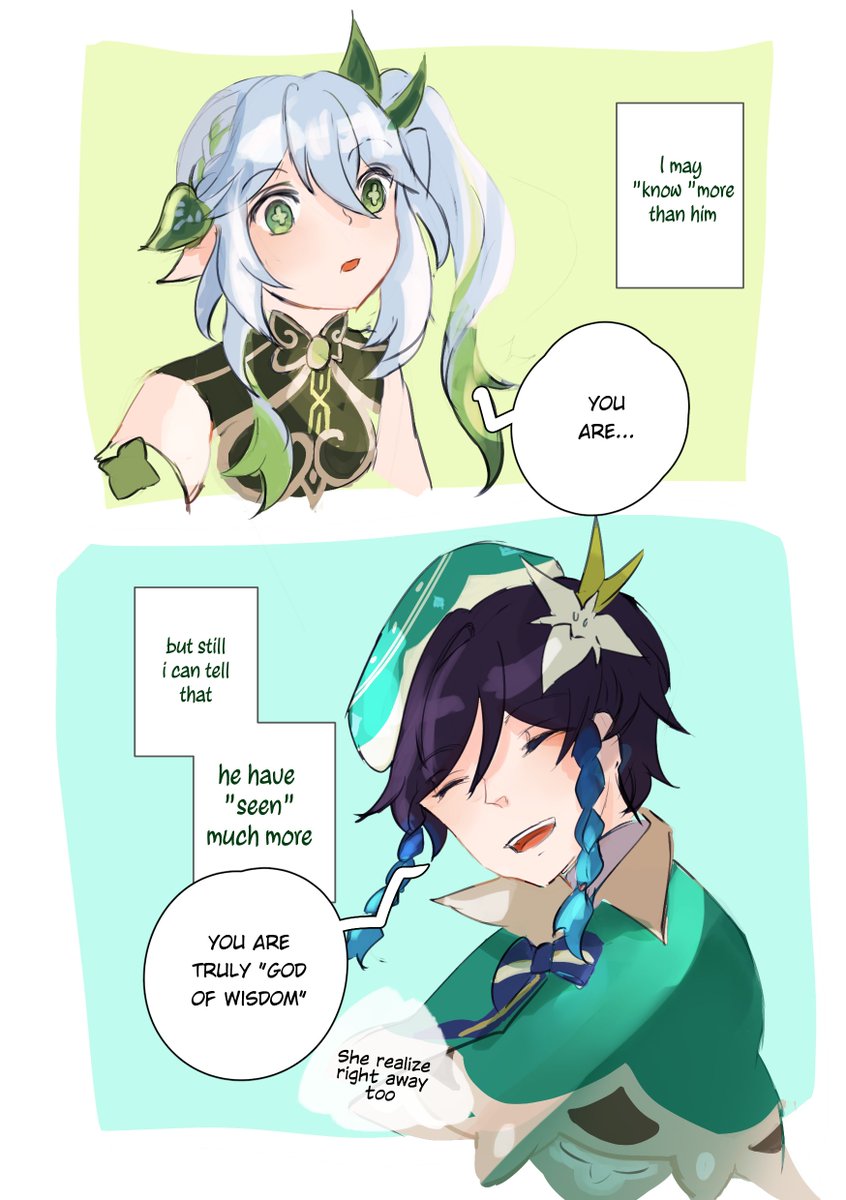 「what if they meet #nahida #venti #Genshinlmpact 」Ceri | moved to @/oclenboの漫画