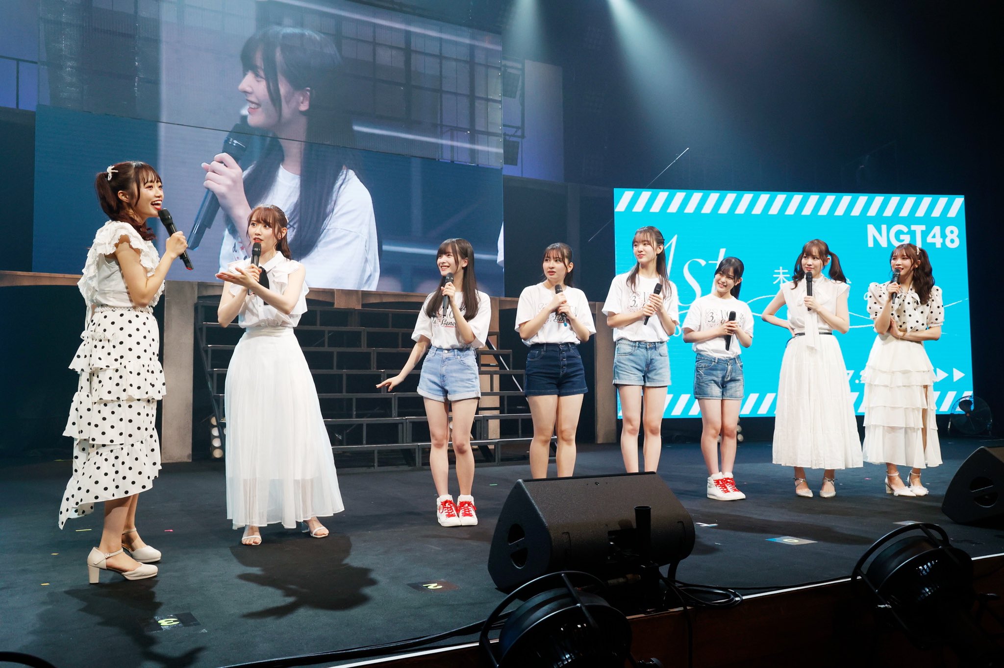 official_NGT48 on Twitter: "【御礼②】 3期生からは、#新井りりの、#北村優羽、#柴野夕葵、#杉本萌 の4名が出演し、「純情よろしく」をパフォーマンス。 どうやら ...