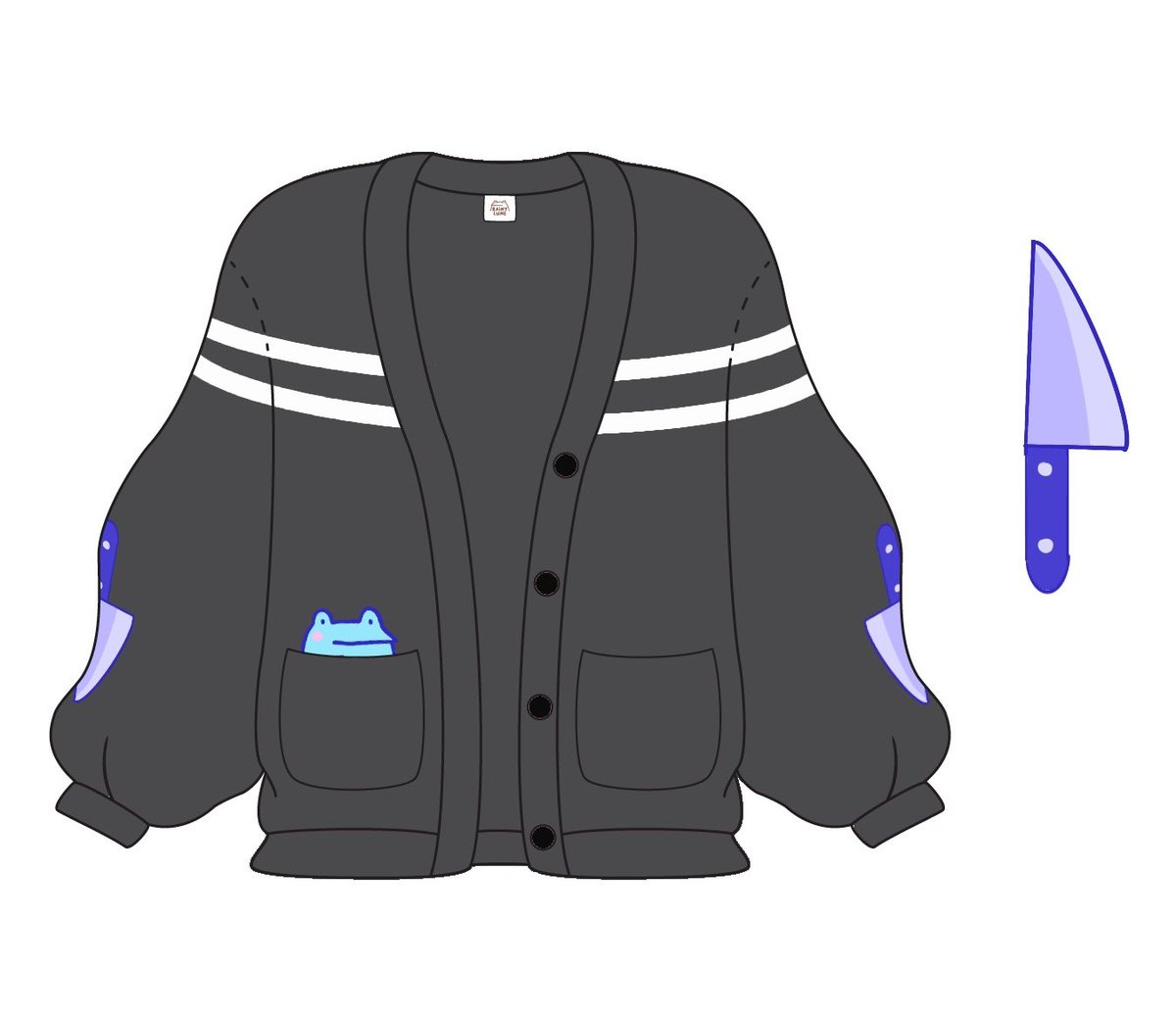 「what if i made multiple cardigans 」|rachel 🐸 reichenbachのイラスト