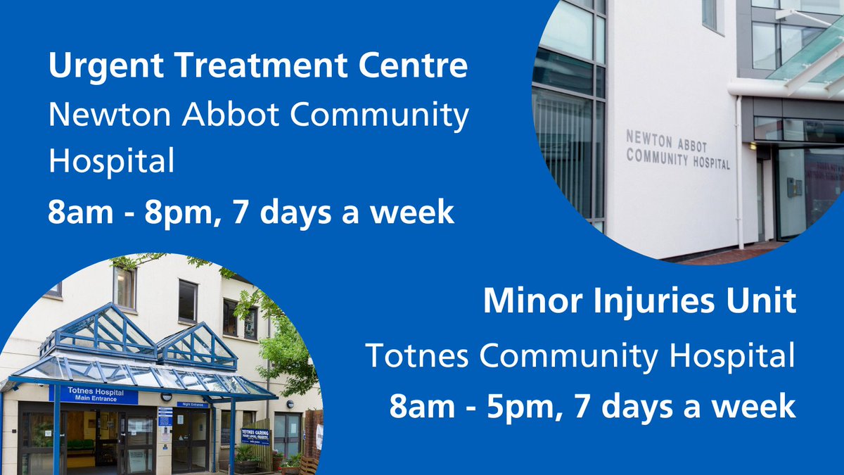 Torbay and South Devon NHS Foundation Trust on Twitter: "🤕 | Our Minor Injuries Unit (MIU) at ...