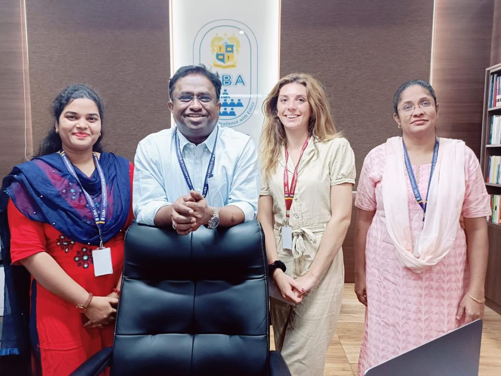 LIBA on Twitter: "International Exchange Student being welcomed to LIBA by the Director and ...