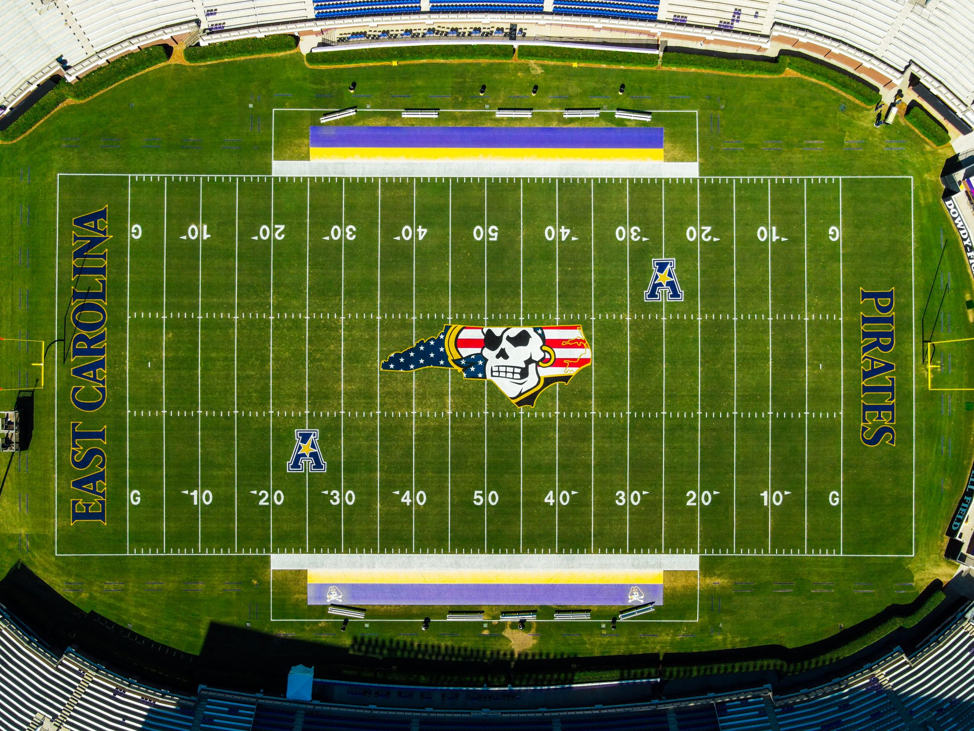 Ecu Football Midfield Logo ECU Football Announces Times For 2024