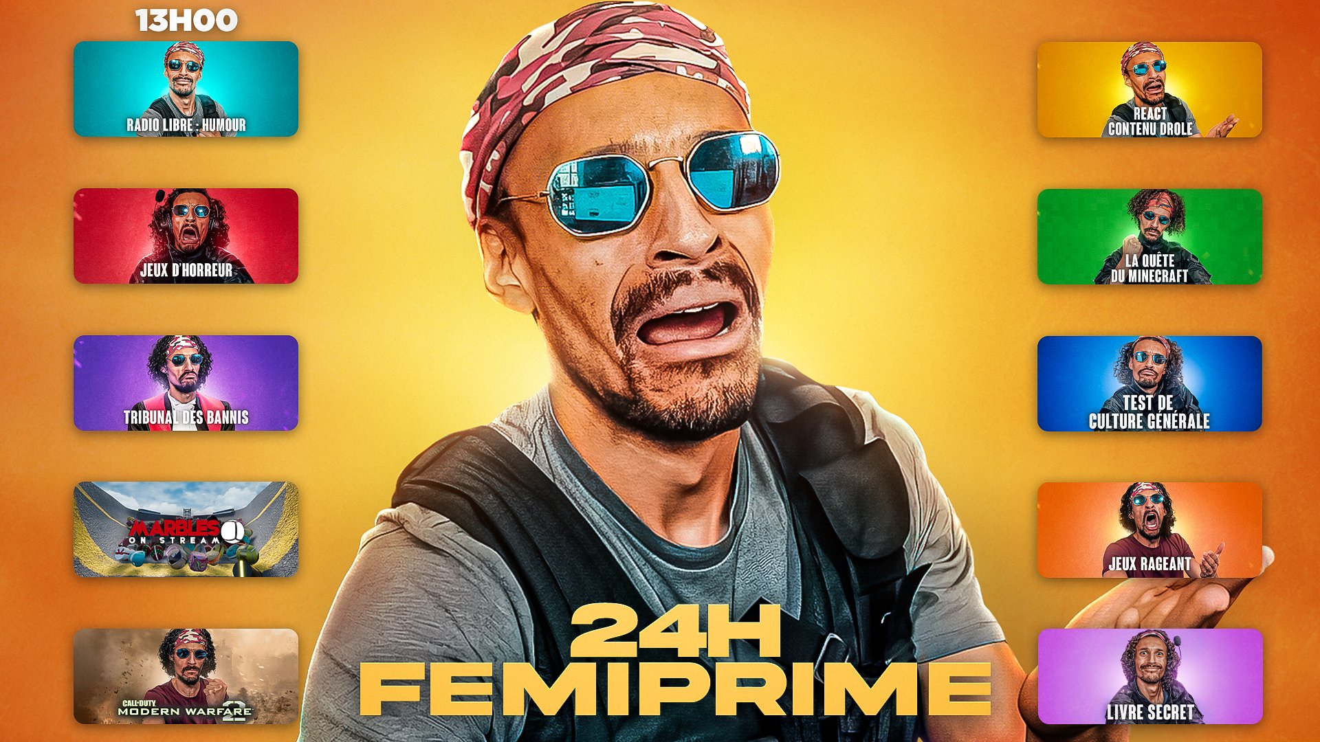 Fémi on Twitter: "Alerte, Alerte ! Demain entre 13h et 14h - Début du stream 24H bien dodu ...