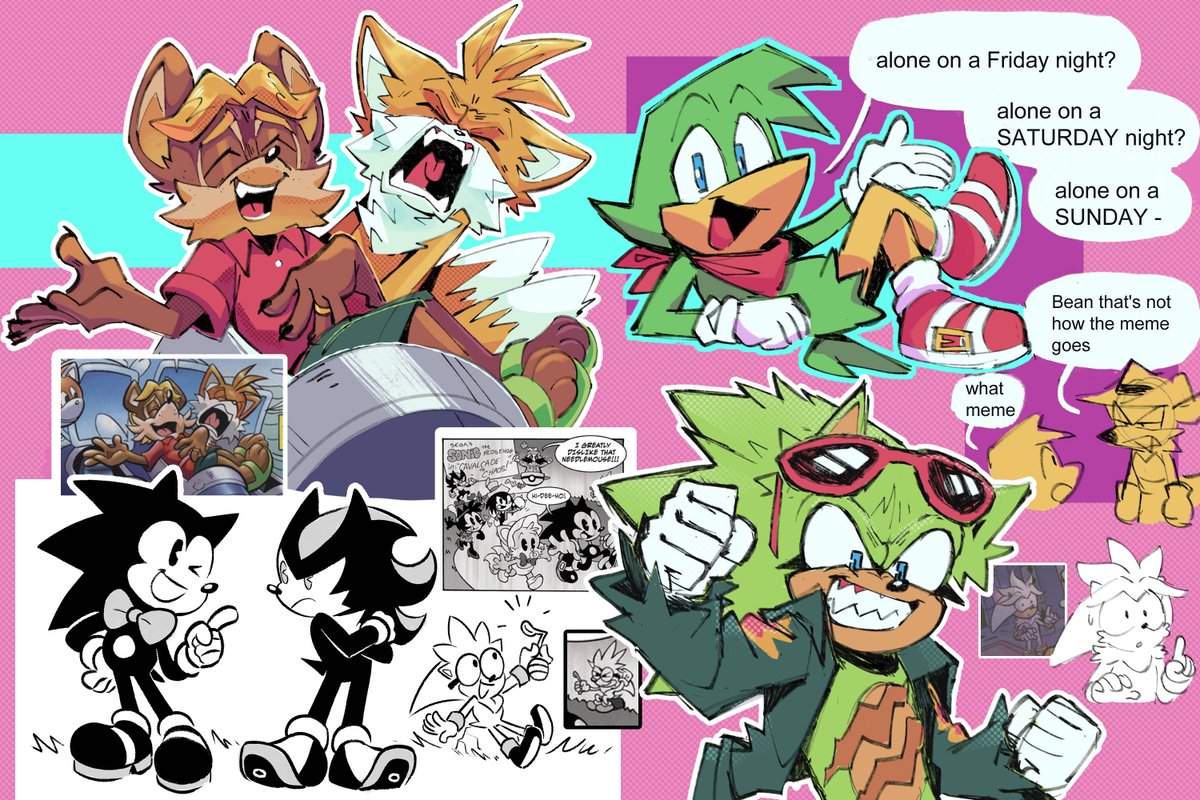 「i went back and started reading the archie sonic comics from」fern 🐌⚡の漫画