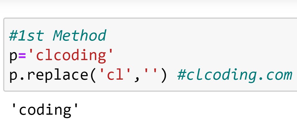Day 112 5 Ways To Remove Letters From A String In Python Thread From Python Coding Clcoding