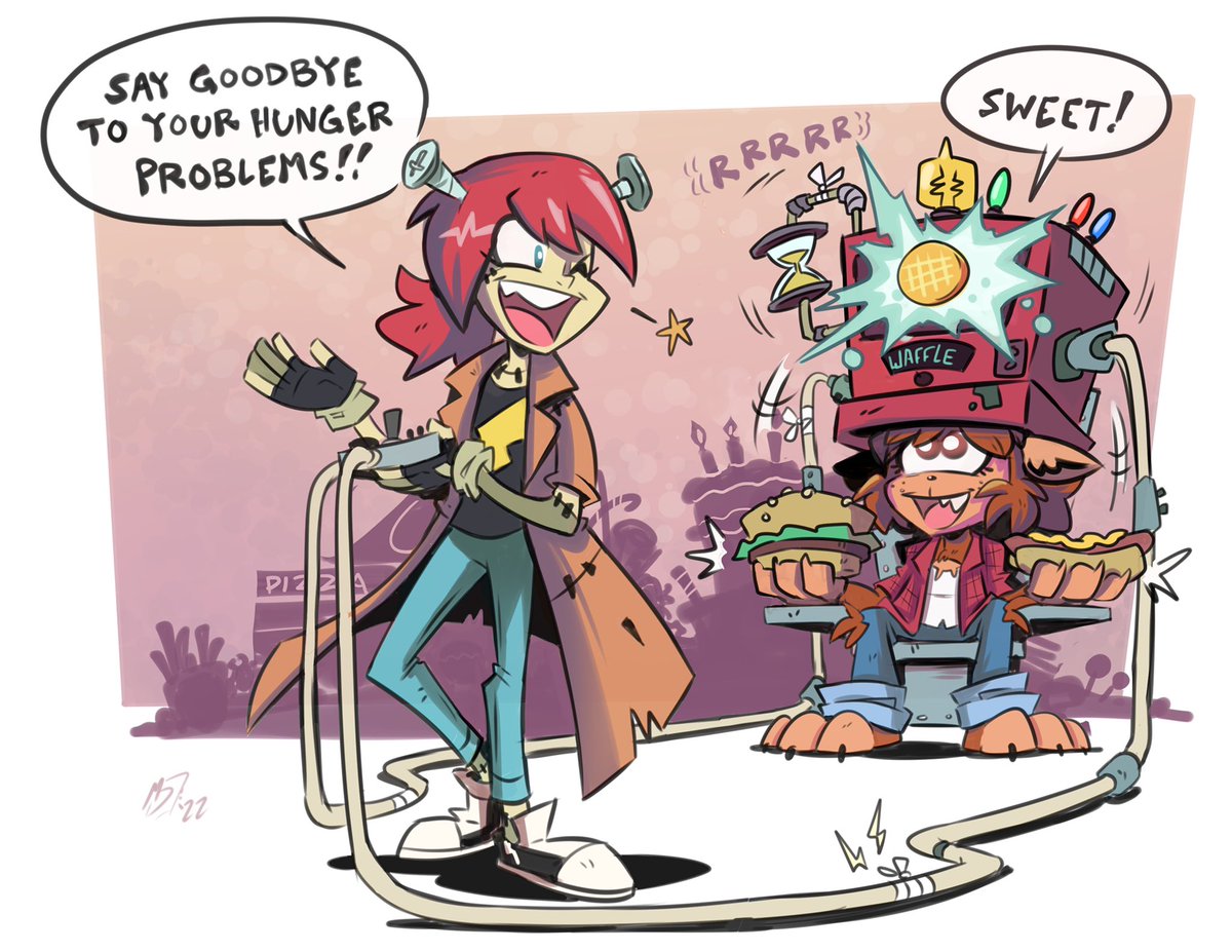 「Here's a belated b'day gift for @joshdamn23 with his awesome」Drawberryの漫画