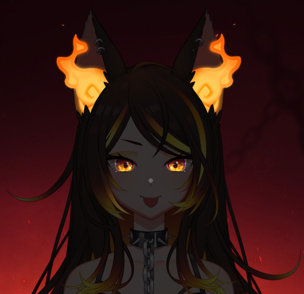 Sinder 🔥 | Hellhound VTuber on Twitter: "Dumb hellhound takes dumb quizzes At night 😏 https://t ...