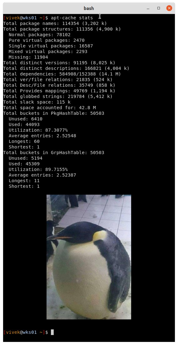nixCraft on Twitter: "When I run the `apt-cache stats` on my Linux desktop to displays some ...