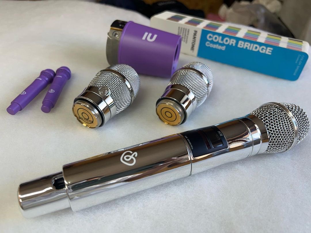 [ feelartdesign 인스타그램 📸] 아이유 콘서트 커스텀 마이크 도색 SHURE AD2 KSM11,KSM9,87A 헤드 ...
