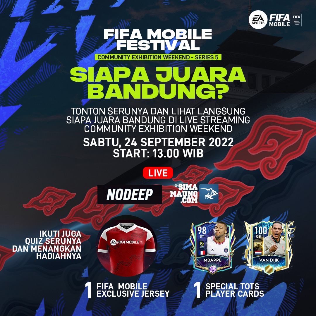 SIMAMAUNG on Twitter: "Jangan sampai terlewatkan LIVE streaming community exhibition FIFA Mobile ...