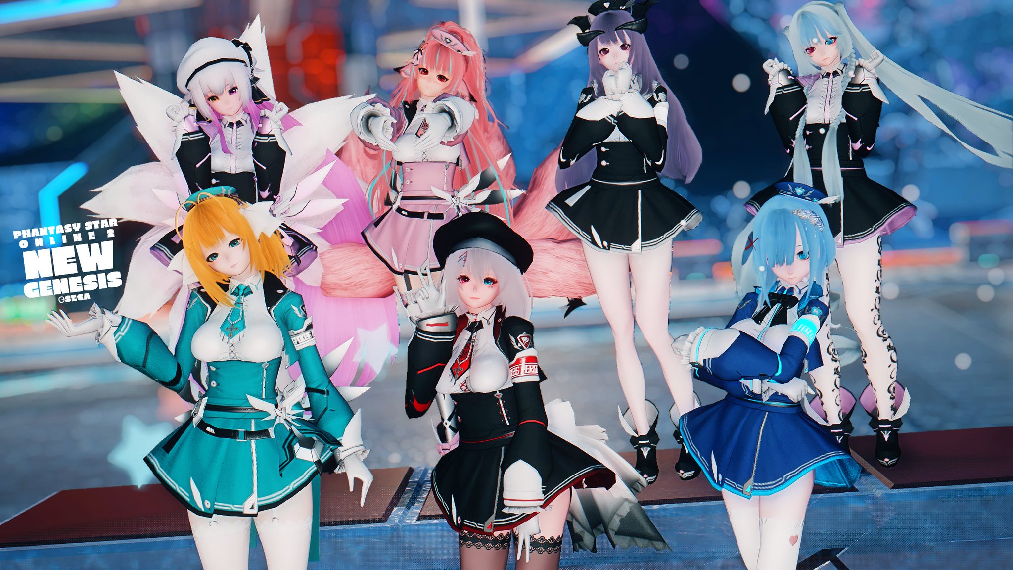シュクル＠PSO2_ship⑧⑦ on Twitter: "緊急後みなさんとポポナ衣装でSS(*´ω`*) #PSO2NGS #NGS #極楽鳥花団 https://t.co ...