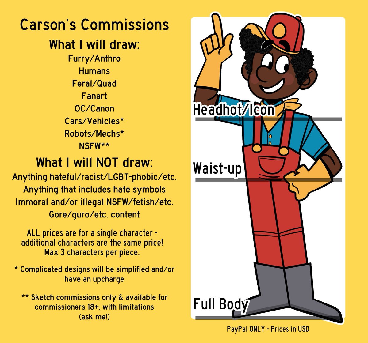 「And my regular comms are open right now too, starting at $35」Roller Carson 🎢の漫画