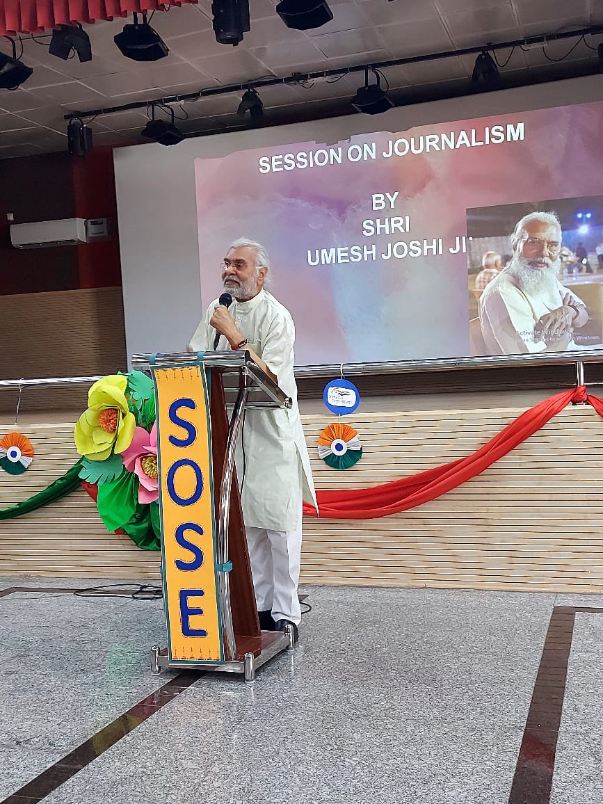 ASOSE , Dwarka Sector 22 on Twitter: "Honoured to have renowned senior journalist Shri Umesh ...