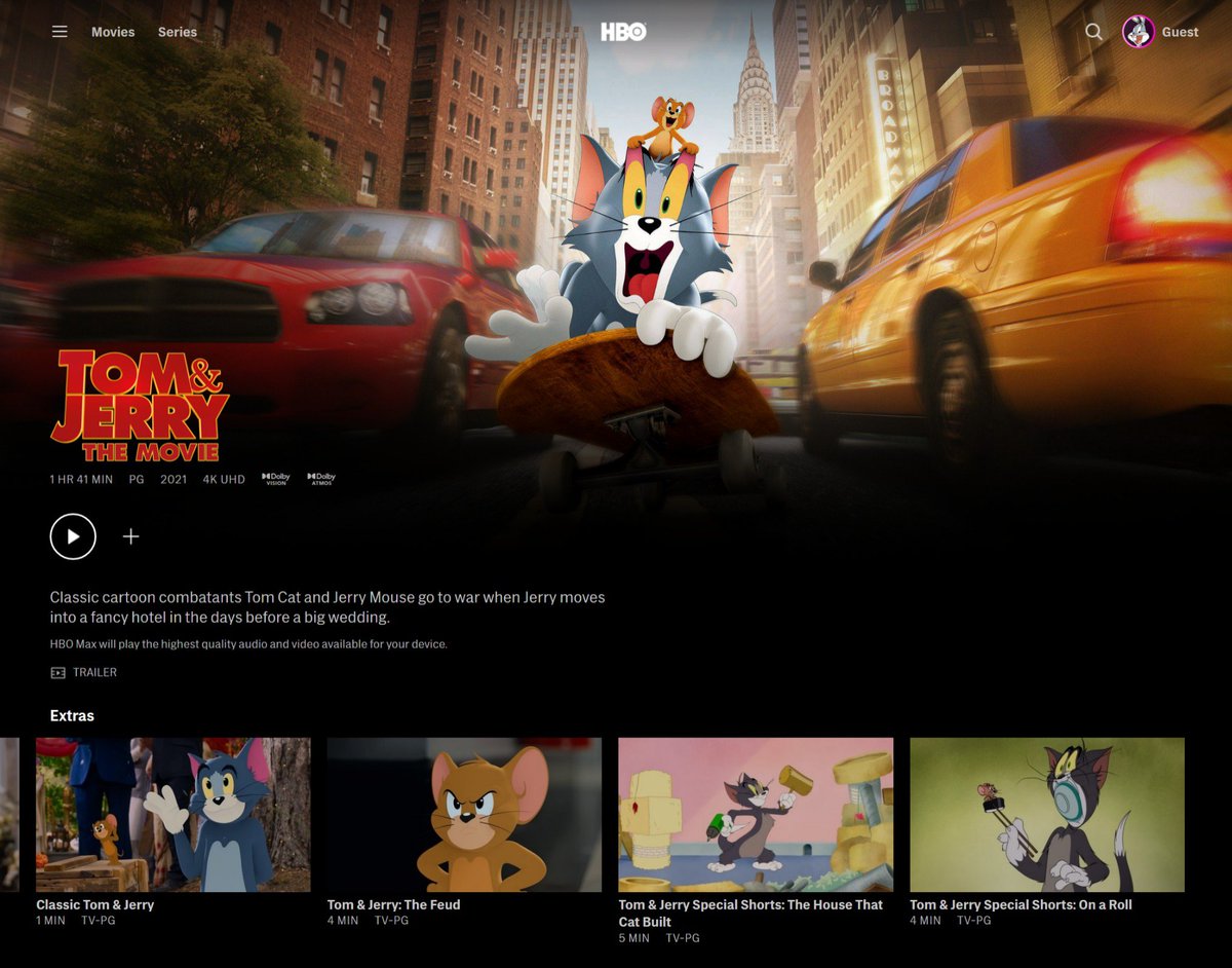 Tom and jerry movie hbo max store