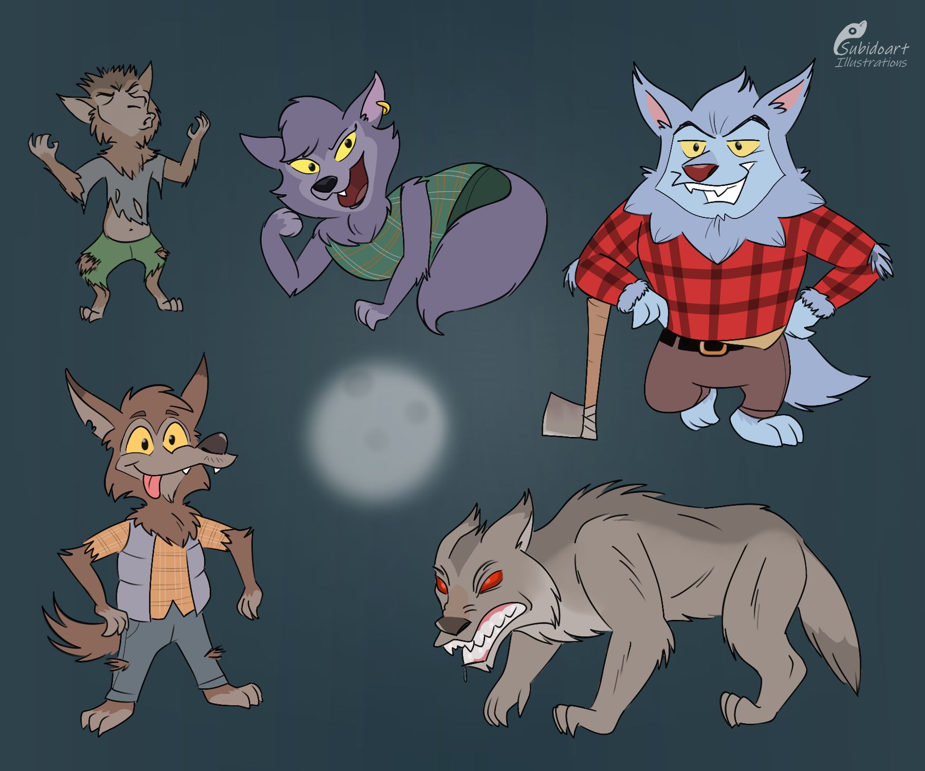 Subido Illustrations on Twitter: "I thought I'd start off the spooky ...